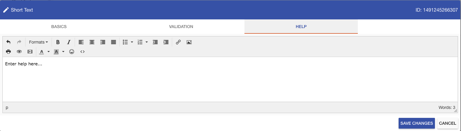 Create Form Questions – Integrify 7