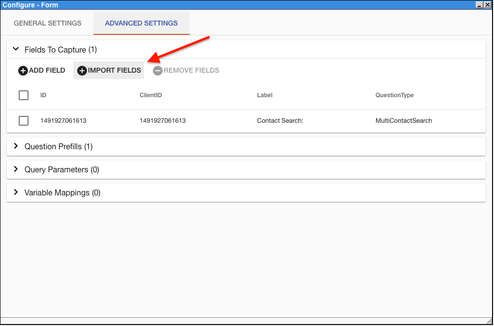 Create Form Questions – Integrify 7