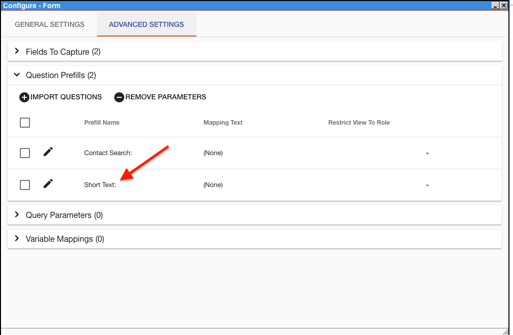 Create Form Questions – Integrify 7