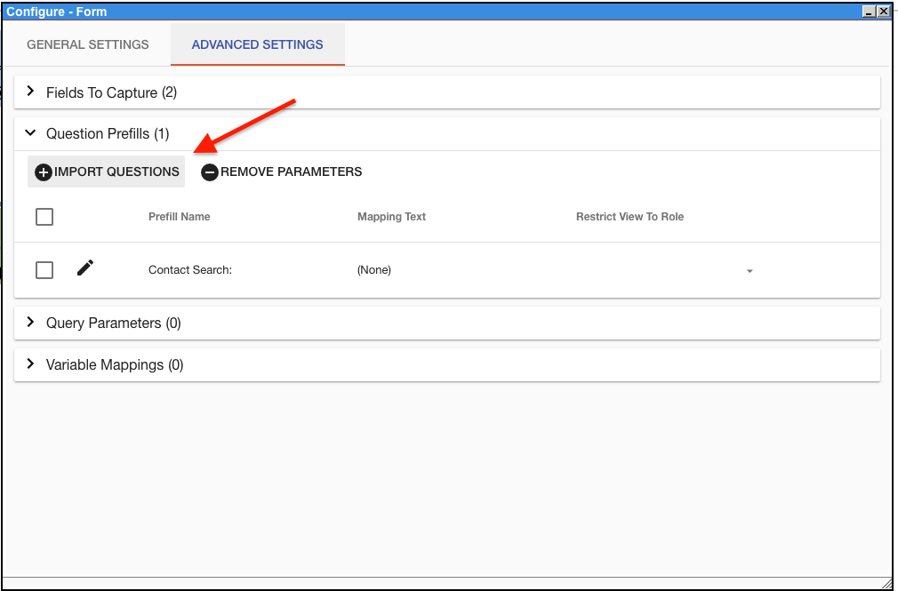 Create Form Questions – Integrify 7
